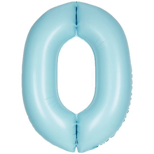 Baby Blue Matte Number Balloons – Greetings Bramhall